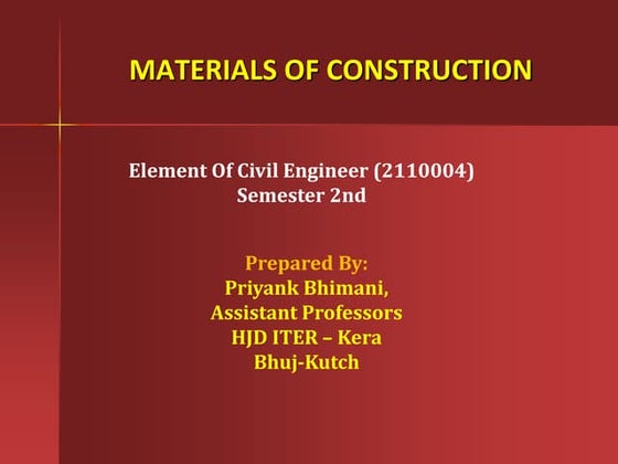 Building construction ppt | PPTX