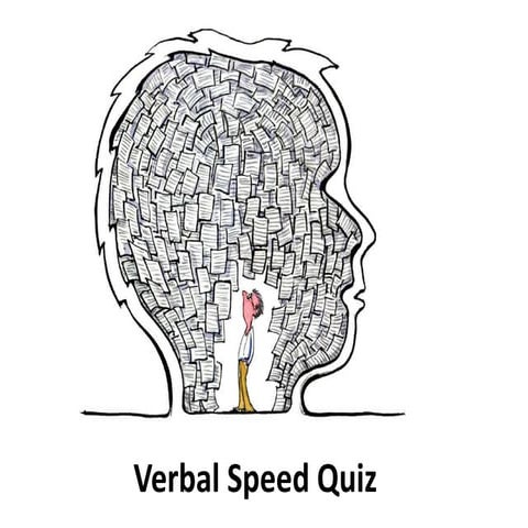 Verbal Speed English Quiz - English Language, Vocabulary and Grammar | PPT