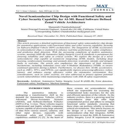 (1-14)Novel Semiconductor Chip Design with Functional Safety and Cybe ...