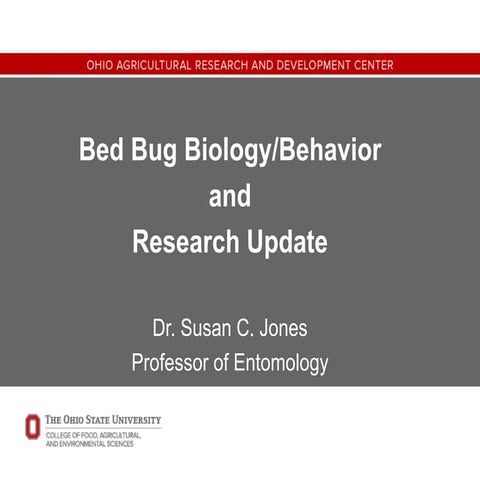 Bed Bug Biology and Research Central Ohio Bed Bug Task Force | PPTX