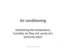 Air conditioning introduction | PDF