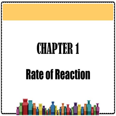 Chapter 1: Rate of Reaction | PDF