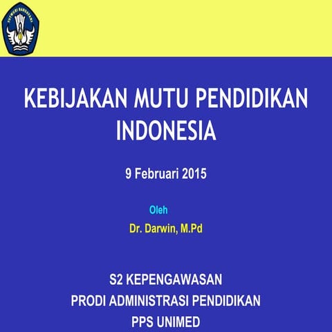 Pengantar Mutu Pendidikan | PPT