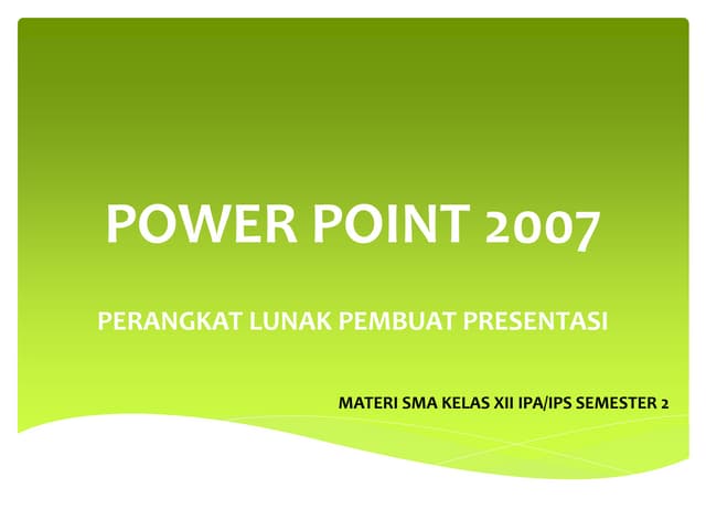 Latihan powerpoint | PDF
