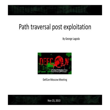 4.1. Path traversal post_exploitation | PPT