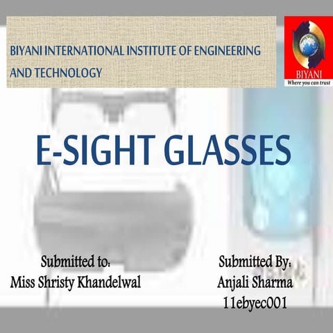 esight glasses | PPTX