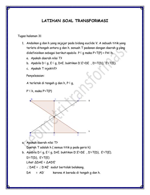 BAB 1 Transformasi | PDF