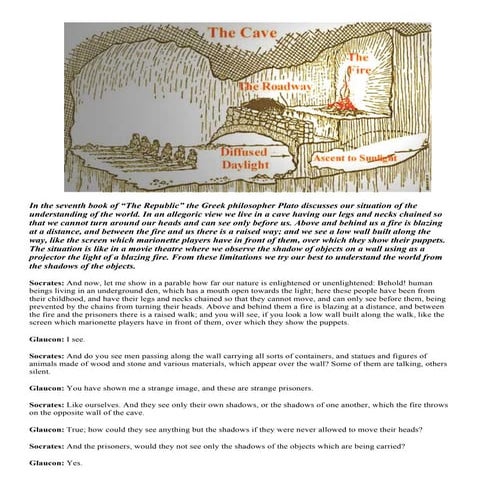 platos allegory of the cave original | PDF