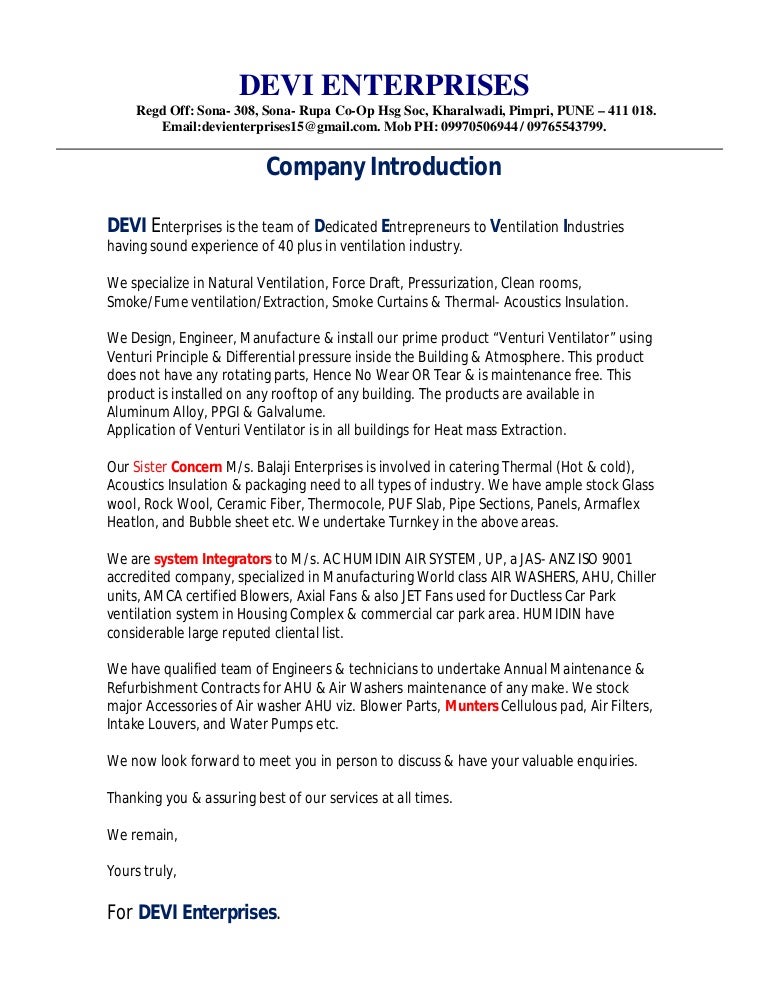 1 devi Company Profile Letter 1-devi-company-profile-letter