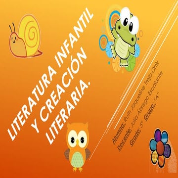 1. Presentación del curso de literatura infantil y creación literaria ...