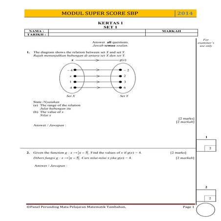 1.0 modul super score kertas 1 set 1 | PDF | Science