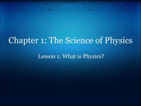 Basic Physics | PPT