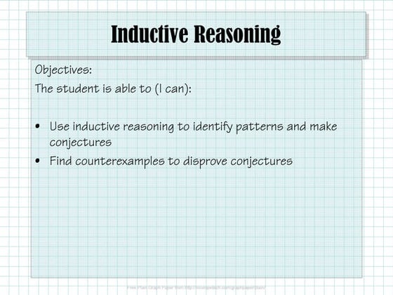 1.3.1 Inductive and Deductive Reasoning | PDF