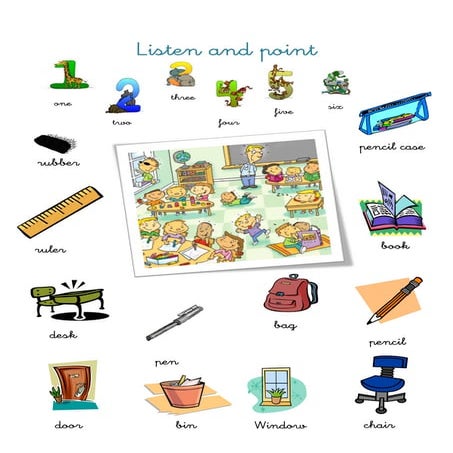 1. school objects | PDF