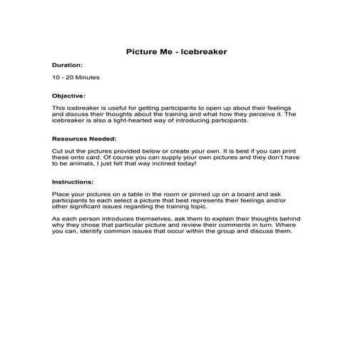 1. picture me icebreaker | DOC