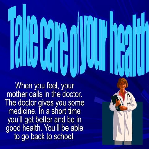 Take care of your health | PPT