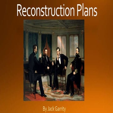1. reconstruction plans | PPT