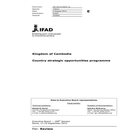 1. COSOP 2013-2018 | PDF