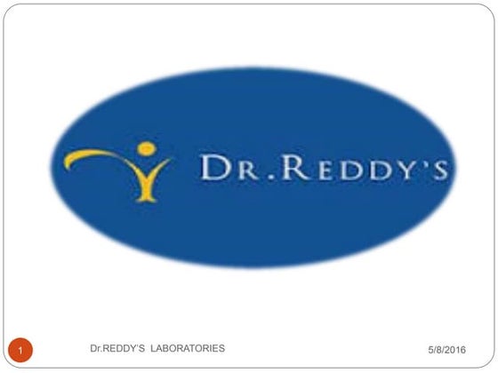 Dr reddy lab | PPTX | Pharmaceutical Industry | Industries