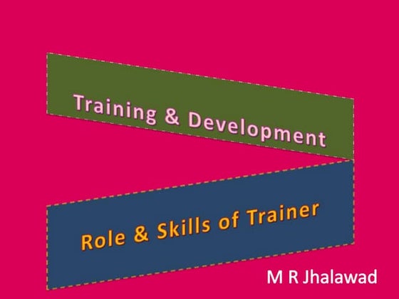 Roles and responsibilities of trainers | PPT