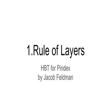 1. Rule of layers | PPT
