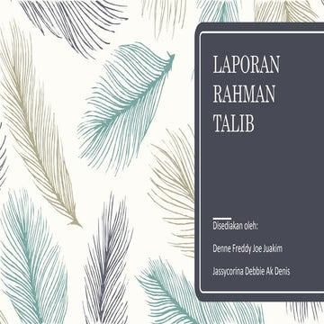 Laporan Rahman Talib | PPTX