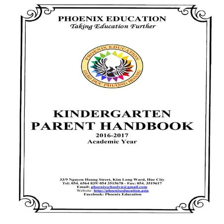 Kindergarten parent handbook 2016 | PDF