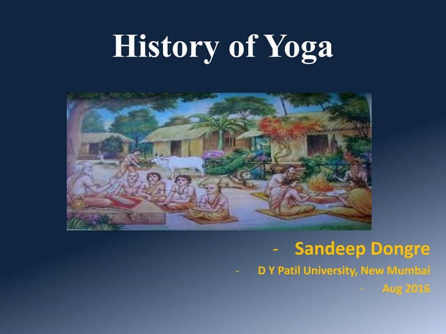 History of yoga | PPTX