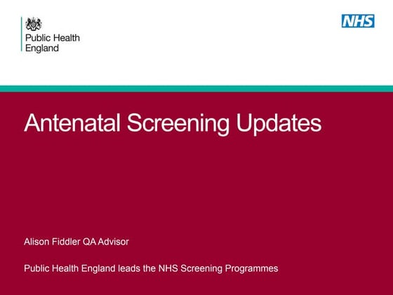 3. Fetal anomaly screening programmes update | PDF | Pregnancy ...