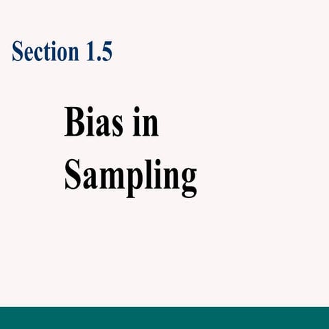 1.5 bias in sampling | PPTX