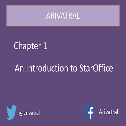 1.1 an introduction to star office | PPTX