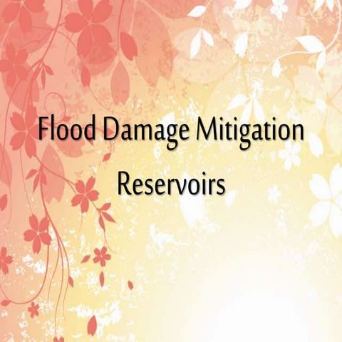 1.2 flood damage mitigation reservoirs | PPTX