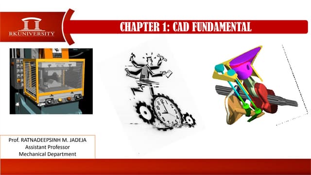 CAD/CAM/CIM (Lecture 1 CAD) | PPTX