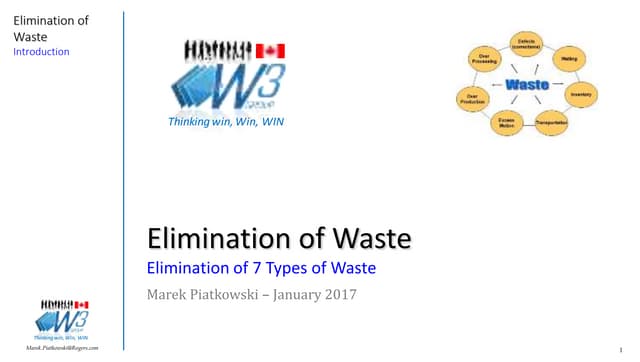 8 WASTES IN LEAN MANUFACUTING & OVERVIEW OF VSM | PPTX