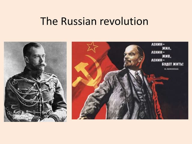 THE RUSSIAN REVOLUTIONS (PPT para 4º de la ESO) | PPTX
