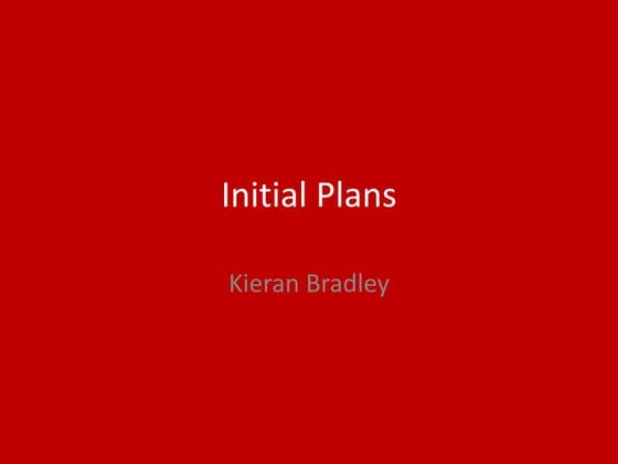 1. initial plans (11) | PPT