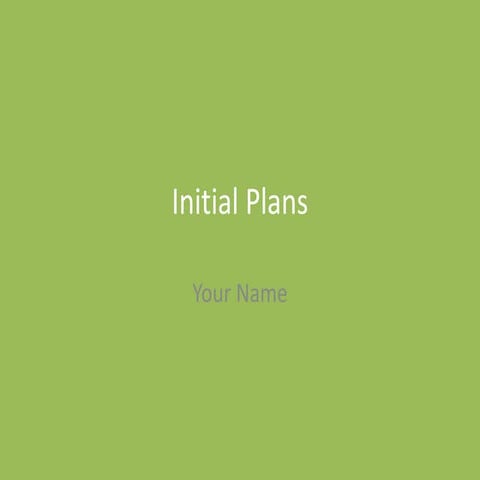 1. initial plans(audio) | PPT