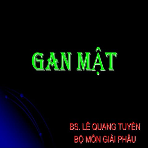 Giải phẫu gan | DOCX
