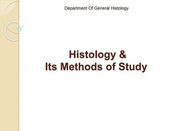 Introduction to Histology | PPT | Biological Sciences | Science
