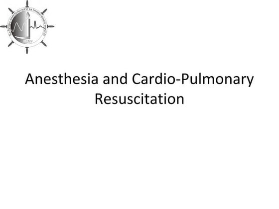 Introduction to Anesthesia for medical students | PPT