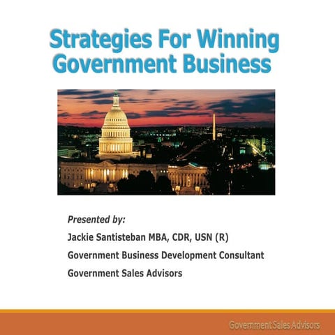 Winning Strategies for Government Business | PDF