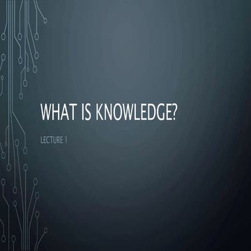 1.what is knowledge (distribution) | PPT