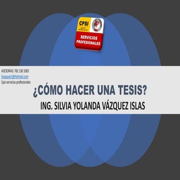 1. cómo escribir una tesis | PDF