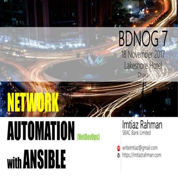 Network Automation Netdevops With Ansible Ppt