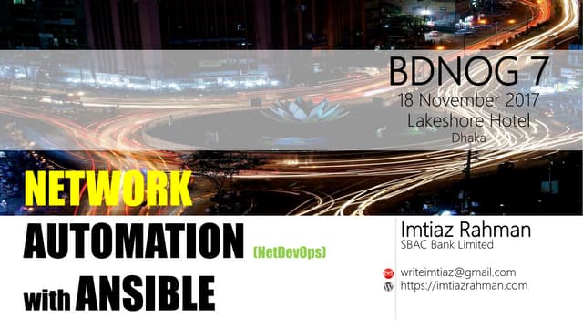 Network Automation Netdevops With Ansible Ppt