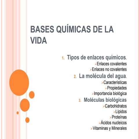 1.2 moleculas biológicas | PPTX