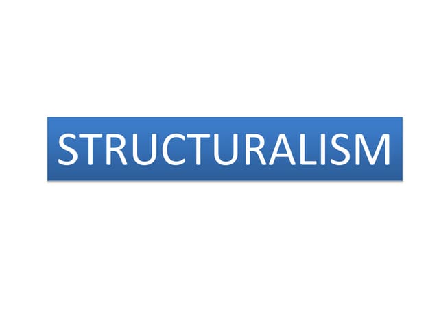 Structuralism School of Psychology | PPTX