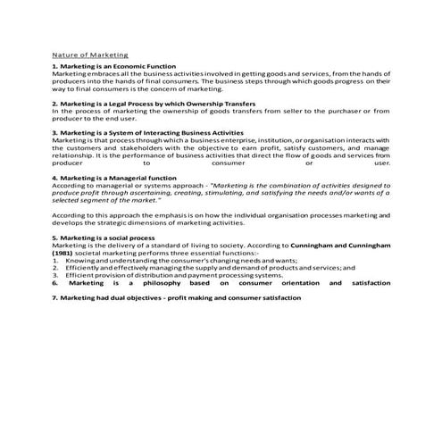 Marketing Management Unit 1 | PPTX