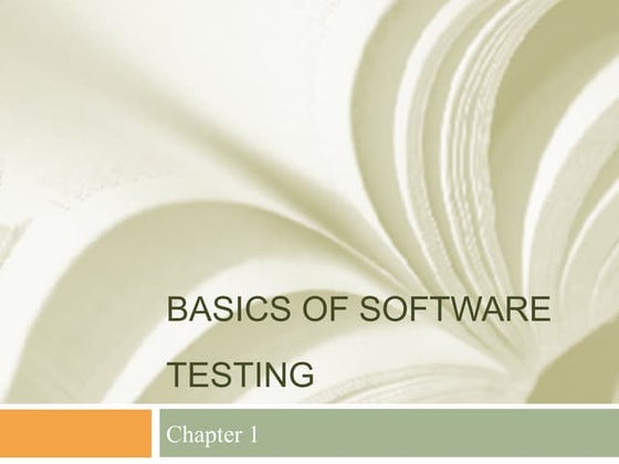 Basics Of Software Testing Ppt