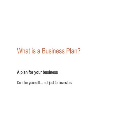 Business Plan | PPT